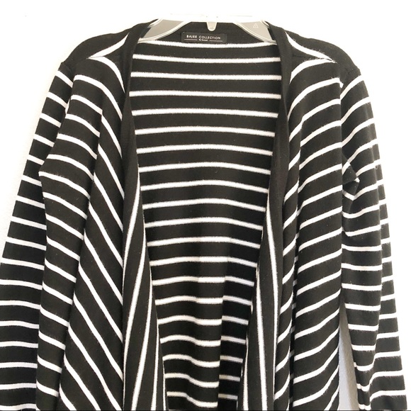 Bajee Collection | Sweaters | Bajee Collection Black White Striped ...